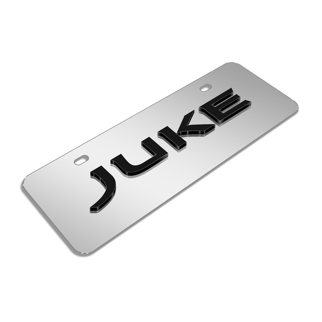 Nissan Juke 3D European Look Half-Size Chrome Stainless Steel License ...