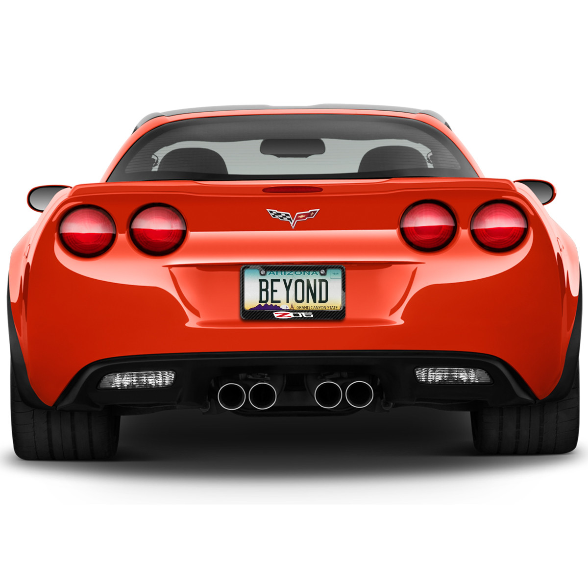 Chevrolet Corvette C6 Z06 Black Real 3K Carbon Fiber Glossy Finish ...