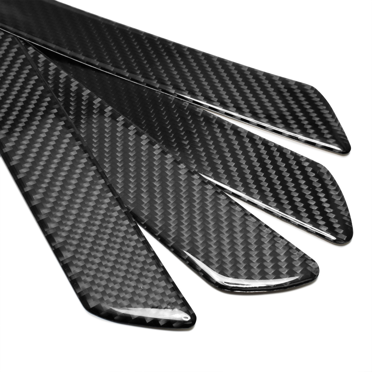 Ford F-250 Black Real Carbon Fiber 4 Universal Door Sill Protector ...
