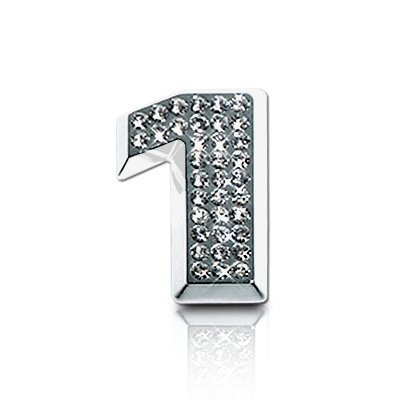 Crystallized Number 1 Car Emblem - Car Beyond Store
