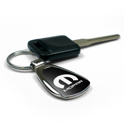 Mopar Logo Black Tear Drop Key Chain - Car Beyond Store