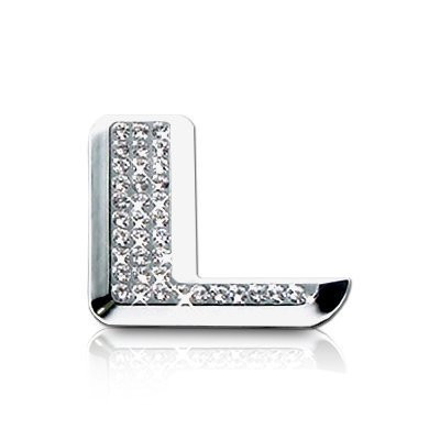 Crystallized Letter L Car Emblem - Car Beyond Store