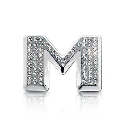 Crystallized Letter M Car Emblem - Car Beyond Store