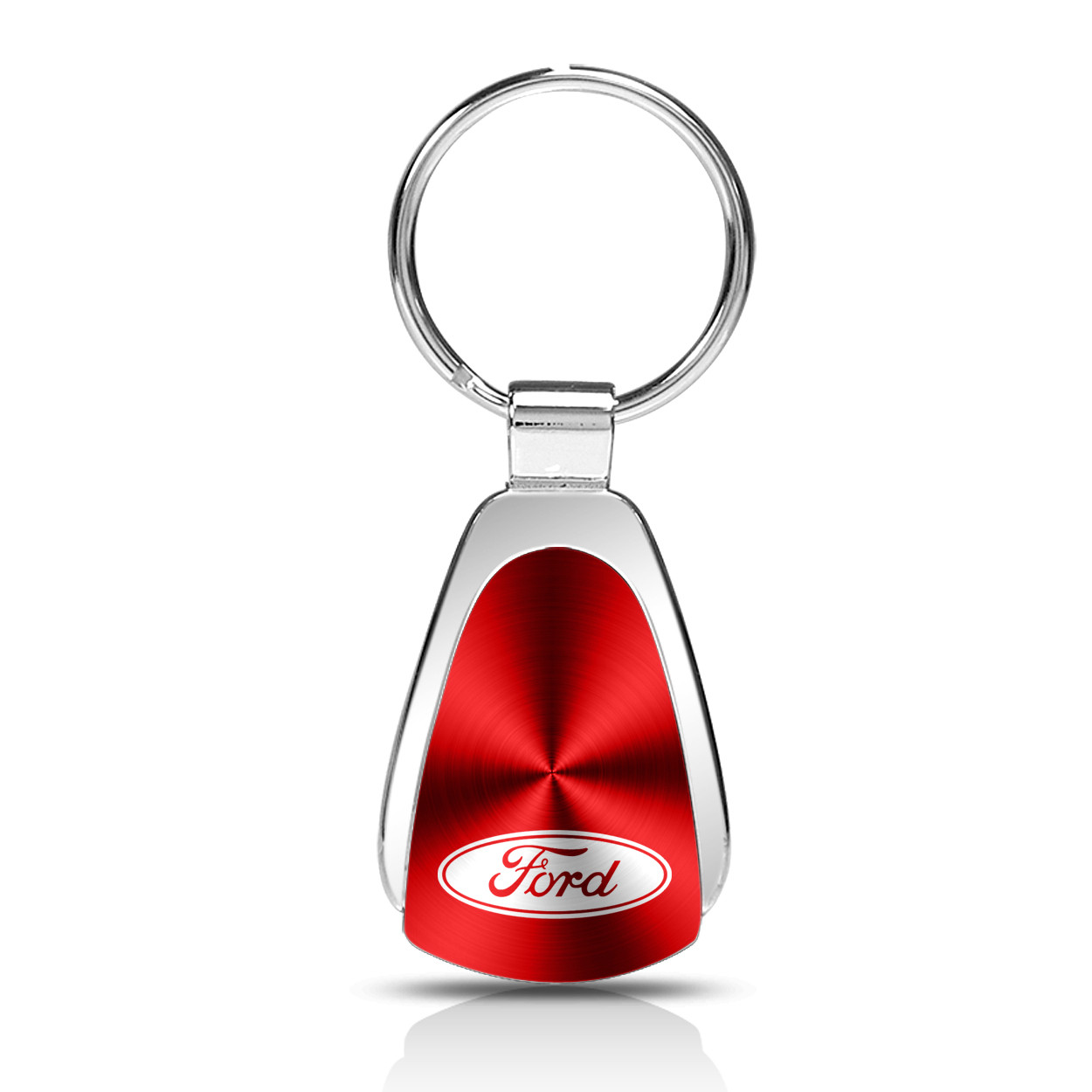 Ford Logo Red Tear Drop Key Chain - Car Beyond Store