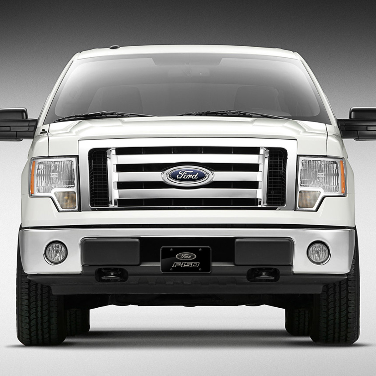 Ford Logo F-150 Matt-Look Laser Mark Matt-Look Black Acrylic License ...