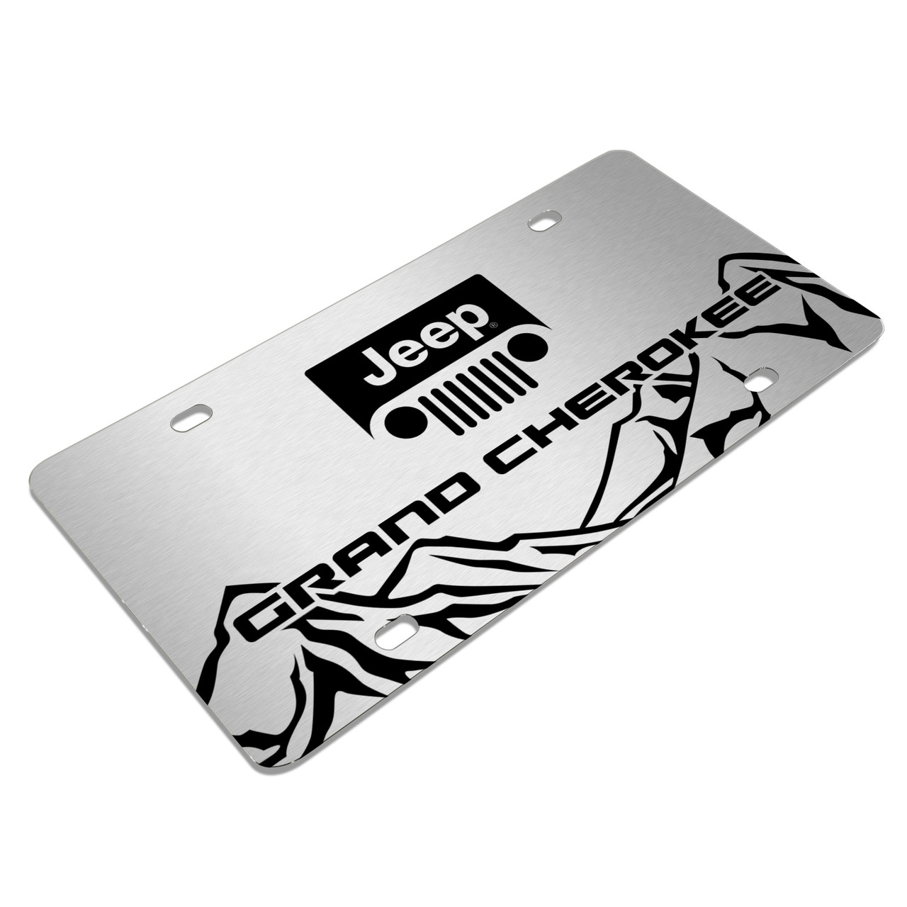 Jeep Grand Cherokee Rock Mountain Graphic Brush Special Aluminum Metal ...