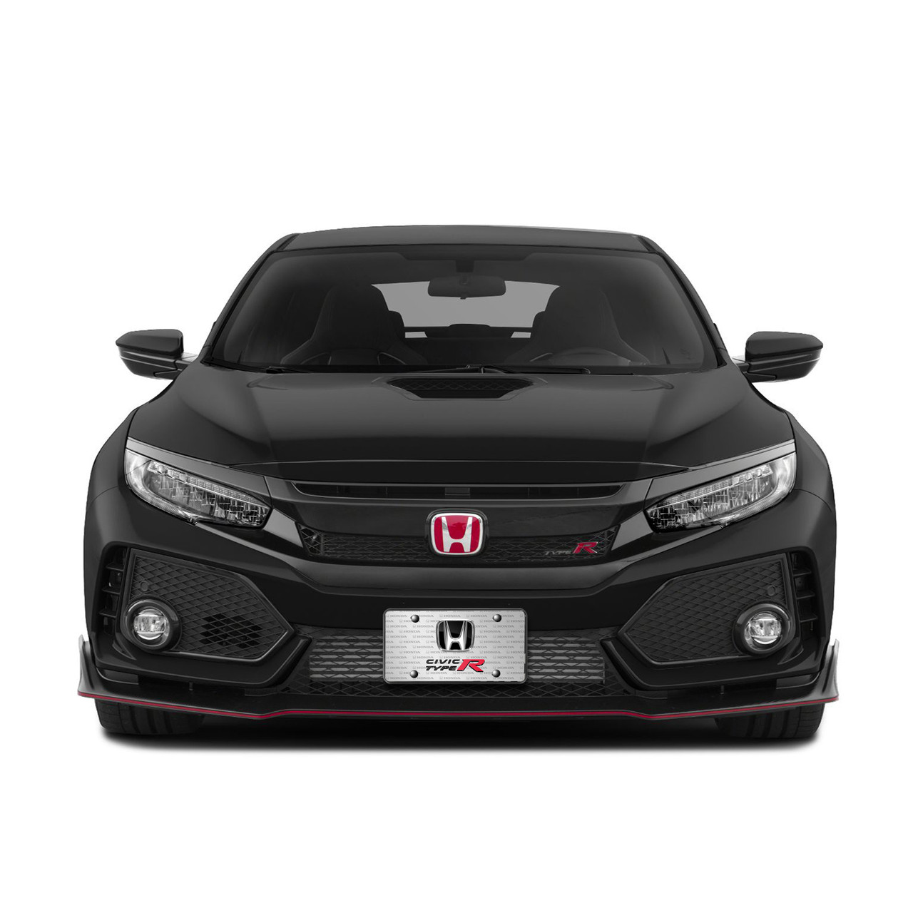 Honda Civic Type-R 3D Dual Logo on Logo Pattern Brushed Aluminum ...