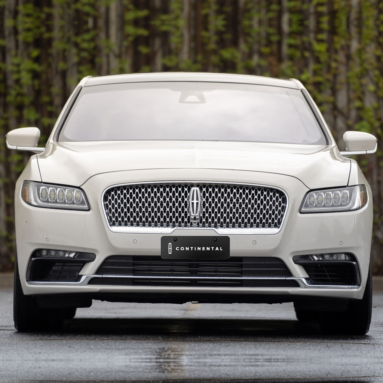 Lincoln Continental 3D Logo 12" x 4.25" European Look Black Half-Size ...
