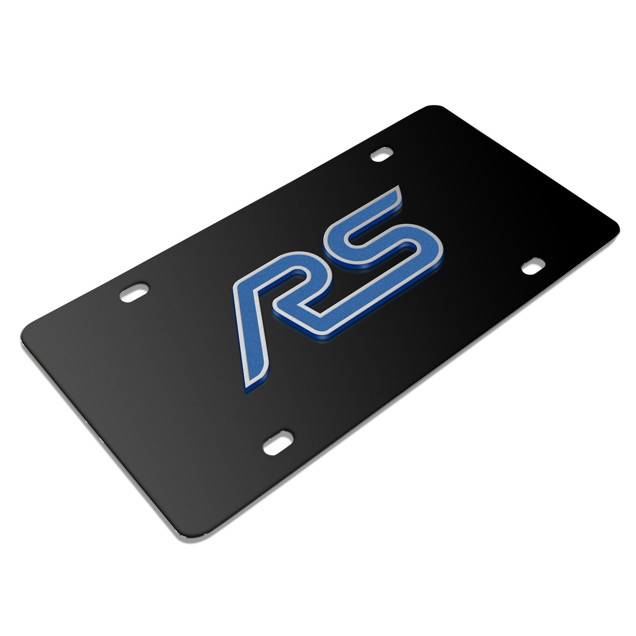 iPick Image - 3D Dual Logo Black Stainless Steel License Plate - Ford ...