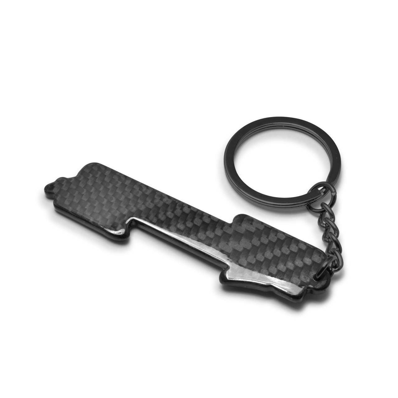 Ford F-150 Raptor SVT Black Real Carbon Fiber Logo Shape Cut Key Chain ...