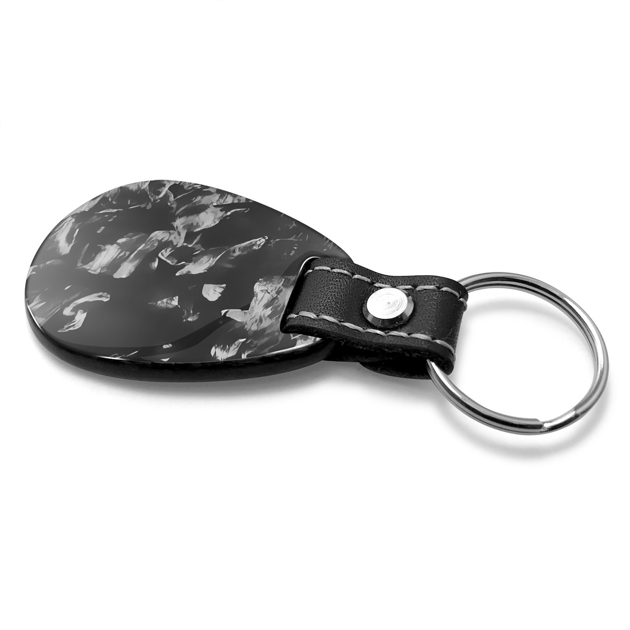 GMC Denali Real Forged Carbon Fiber Large Tear Drop Key Chain - Car ...