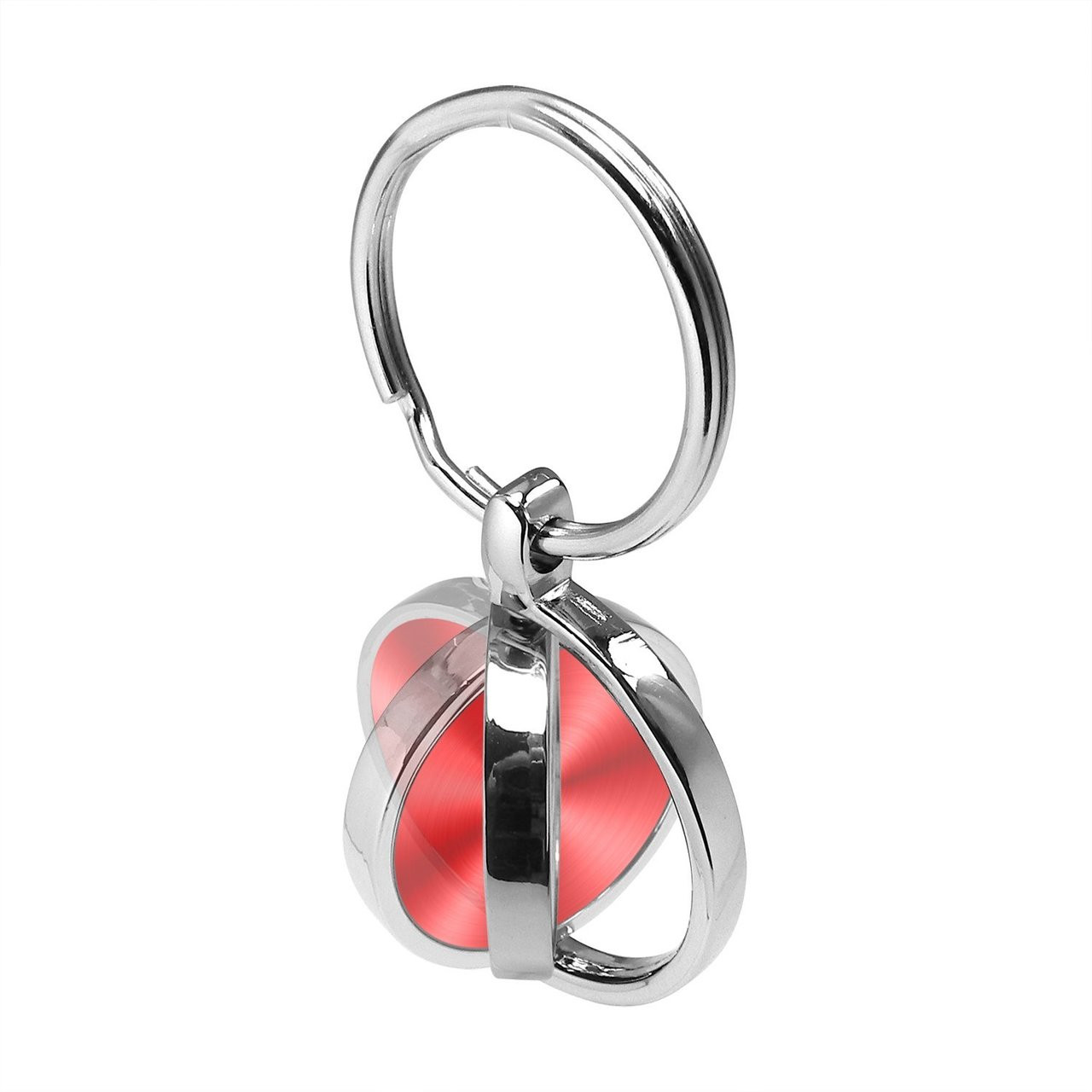 Hummer H3 Red Brushed Metal Spinner Key Chain - Car Beyond Store