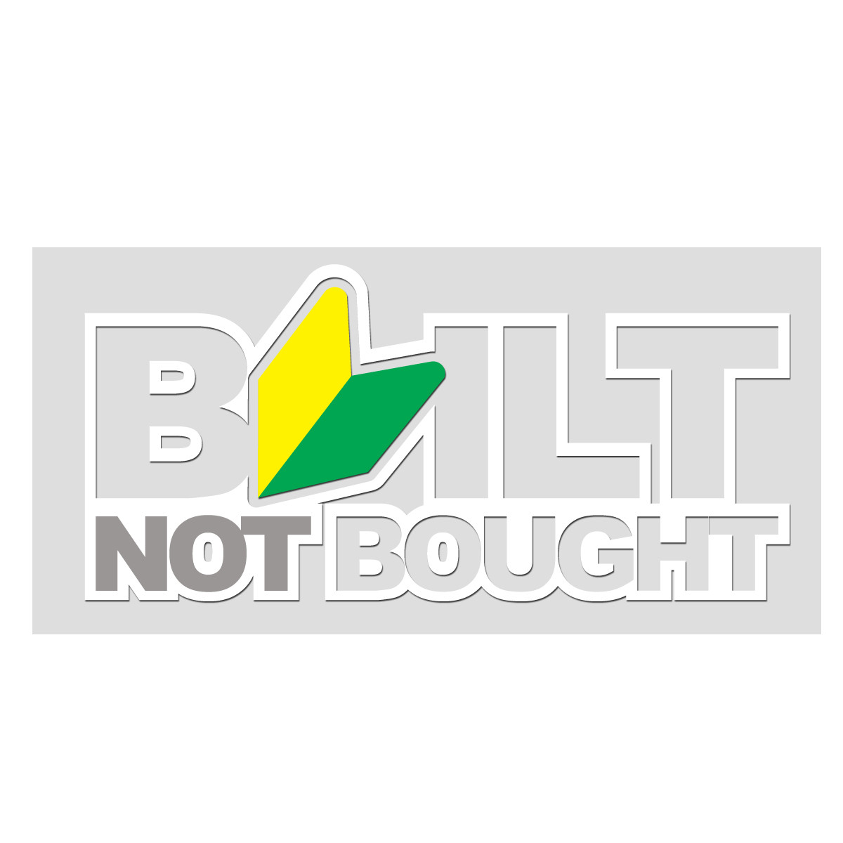 2 Built JDM Not Bought Vinyl Graphic Car Stickers Decal - Car Beyond Store
