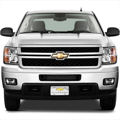 Chevrolet Silverado Chrome Steel License Plate - Car Beyond Store