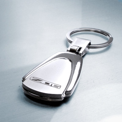Corvette C6 Z06 505hp Logo Tear Drop Key Chain, Official Licensed - Car ...