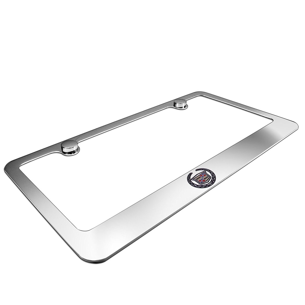 Cadillac Logo Chrome Metal License Plate Frame - Car Beyond Store