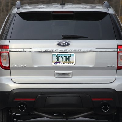 Ford Explorer Chrome Metal License Plate Frame - Car Beyond Store