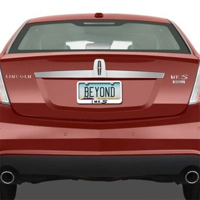 Lincoln MKS Chrome Brass License Plate Frame - Car Beyond Store