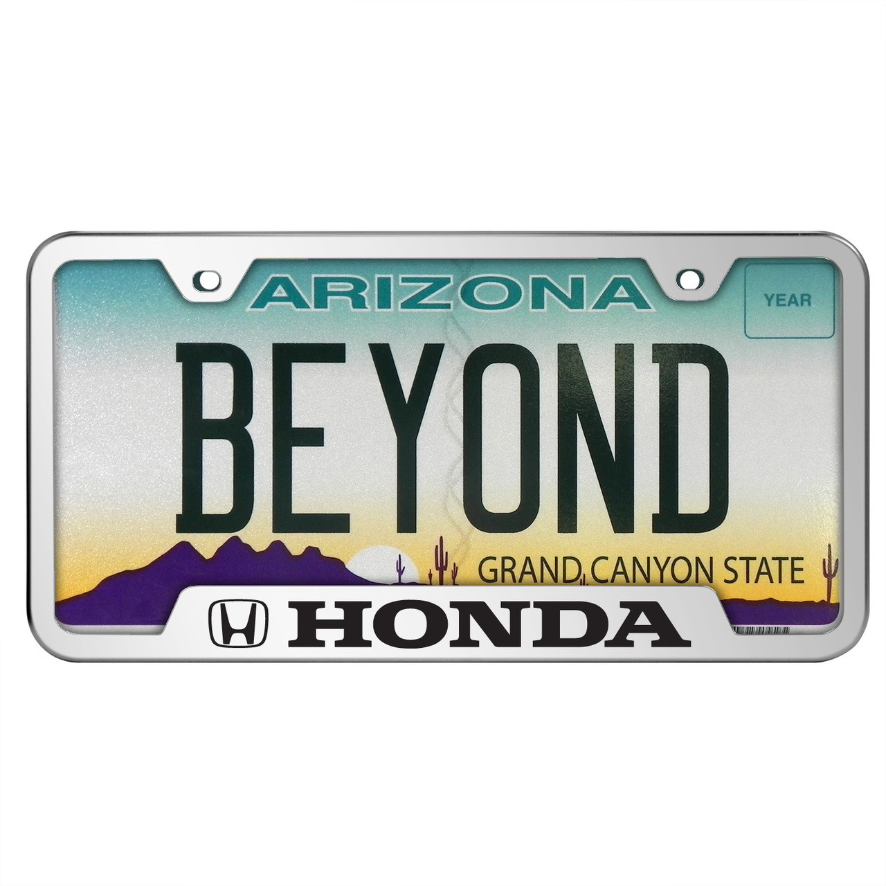 Honda Chrome Stainless Steel License Plate Frame - Car Beyond Store