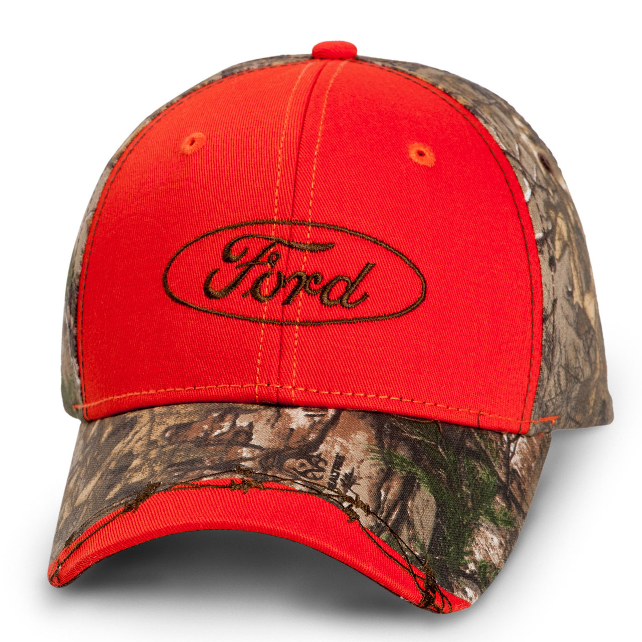 Ford Logo Realtree Camo Red Baseball Cap Hat - Car Beyond Store