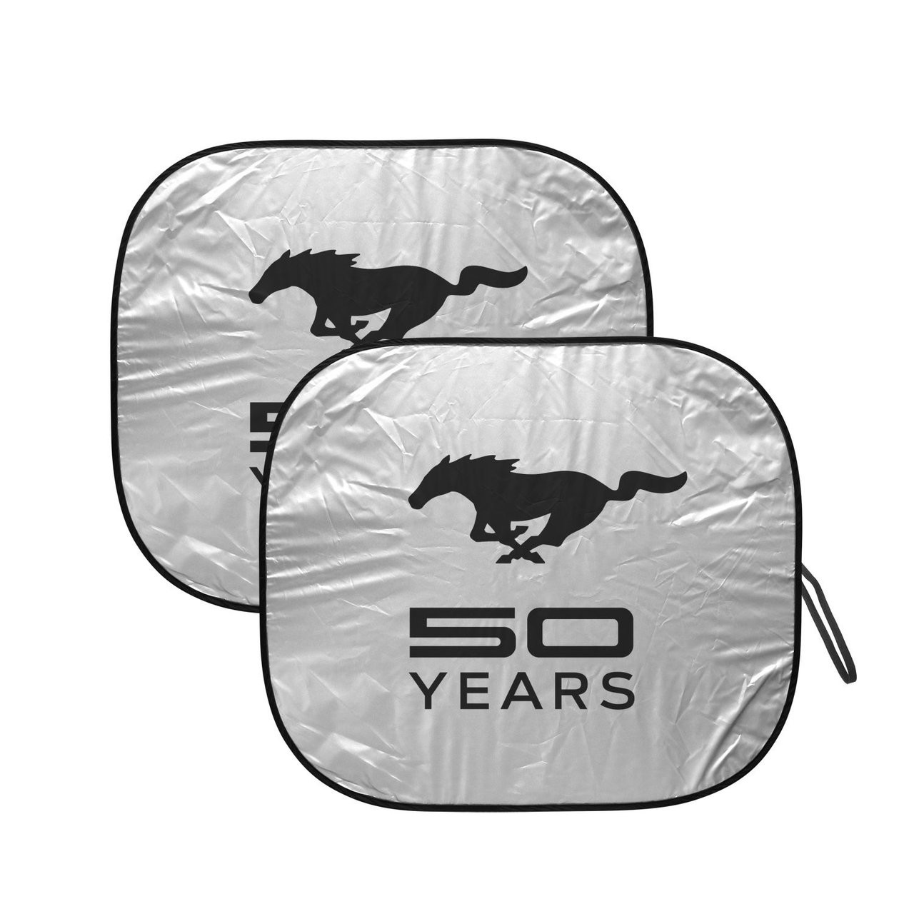 Ford Mustang 50 Years Dual Panels Folding Windshield Sun Shade - Car ...