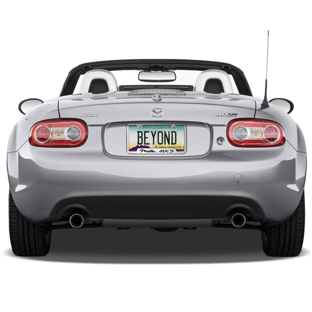 Mazda Miata MX-5 Polished Steel License Plate Frame - Car Beyond Store