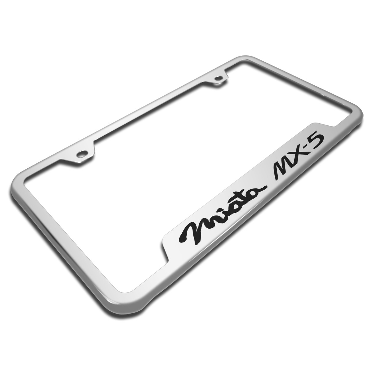 Mazda Miata MX-5 Polished Steel License Plate Frame - Car Beyond Store