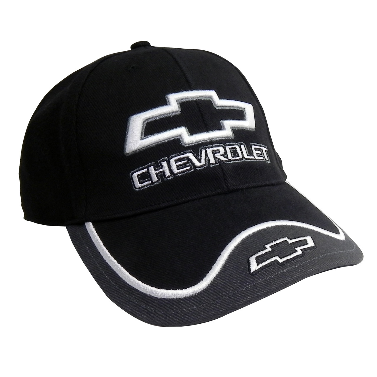 Chevrolet 3D Logo Charcoal Black Baseball Cap - Car Beyond Store
