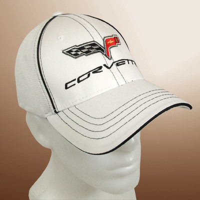Chevrolet Corvette C6 Flex White Baseball Cap - Car Beyond Store