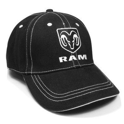 Dodge RAM Logo Black Baseball Hat, Official Licensed - Car Beyond Store