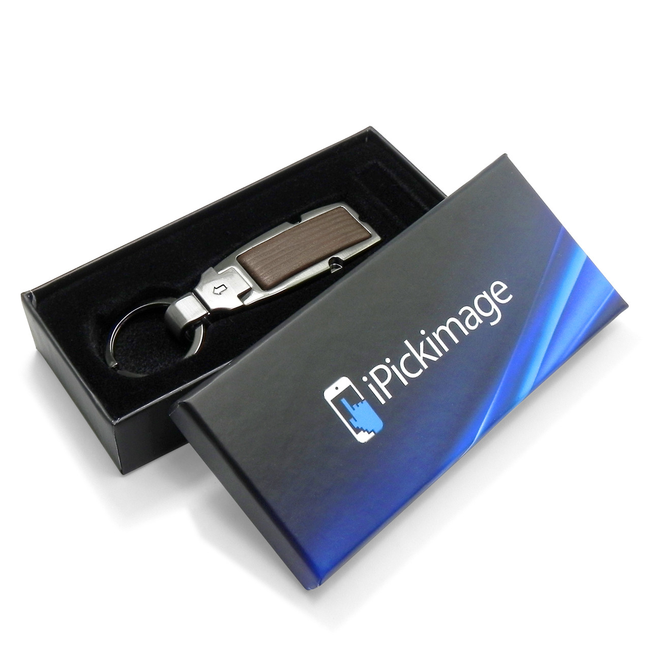 Lincoln MKZ Brown Leather Detachable Ring Black Metal Key Chain - Car ...