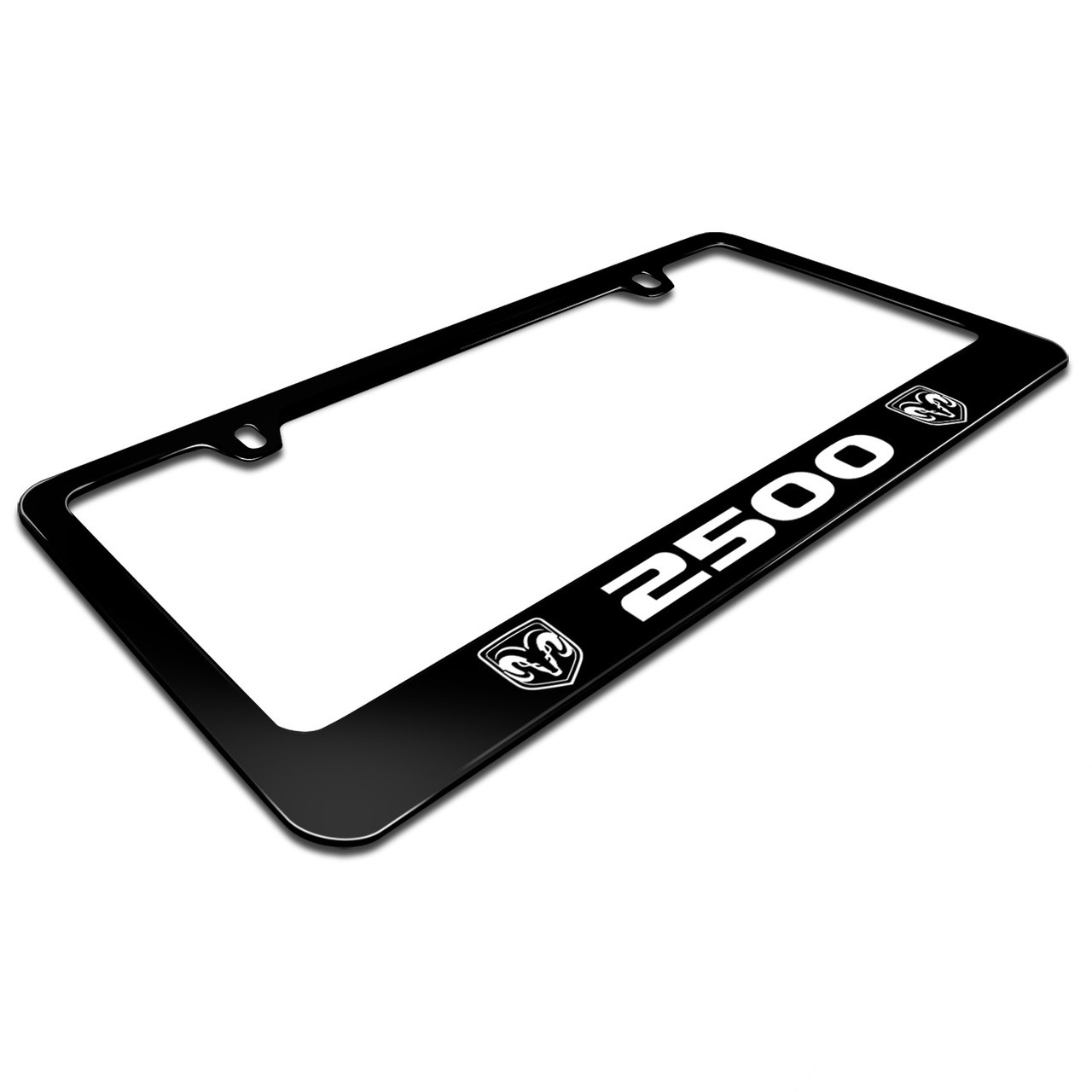 RAM 2500 Logo Black Metal License Plate Frame for Dodge RAM Truck, Made ...