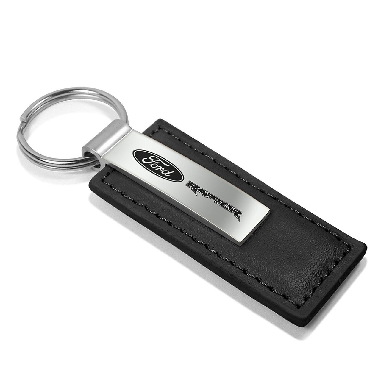 Ford F-150 Raptor Black Leather Key Chain, Official Licensed - Car ...