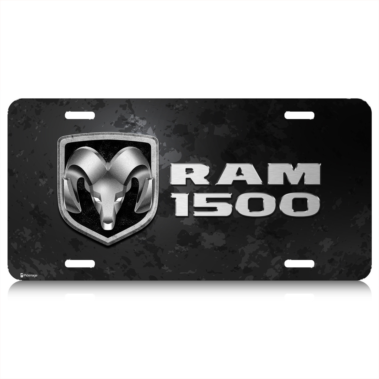 RAM 1500 Metal Look Graphic Aluminum License Plate - Car Beyond Store