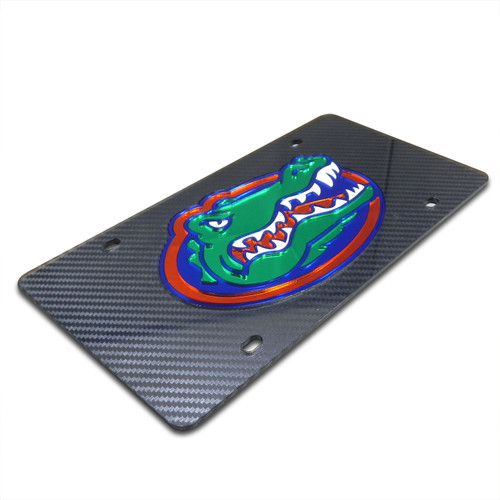 University of Florida Gators Carbon Fiber Look License Plate - Car ...