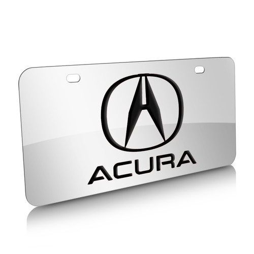 Acura Logo Chrome Metal License Plate - Car Beyond Store