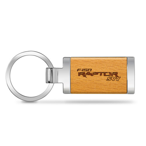 Ford F-150 Raptor SVT Laser Engraved Maple Wood Chrome Metal Trim Key ...