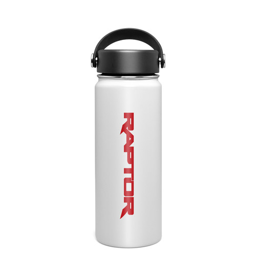 Ford F-150 Raptor in Red 18 oz Dual-Wall Insulated White Stainless ...