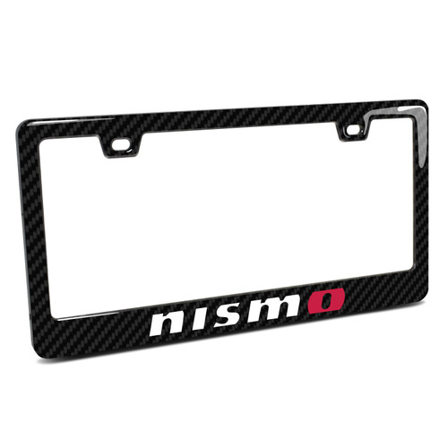 Nissan NISMO Black Real 3K Carbon Fiber Finish ABS Plastic License ...