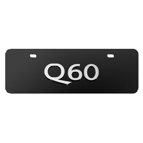 INFINITI Q60 3D Name European Look Half-Size Black Stainless Steel ...