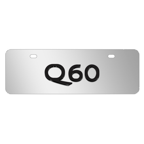 INFINITI Q60 Name in 3D European Look Half-Size Brush Metal License ...