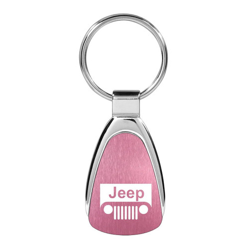 Jeep Grille Keychain and Keyring Pink Teardrop - Car Beyond Store