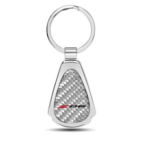 Chevrolet Corvette C8 Z06 Real Silver Dome Carbon Fiber Chrome Metal ...