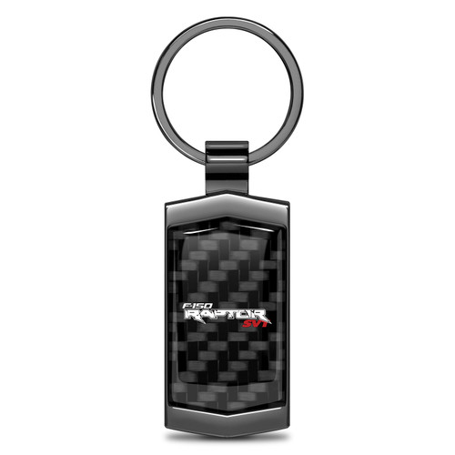Ford F-150 Raptor SVT Real Black Carbon Fiber Gunmetal Metal Case Key ...