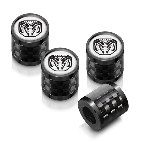 RAM 2019 Logo in White on Real Carbon Fiber Barrel Black Aluminum Tire ...