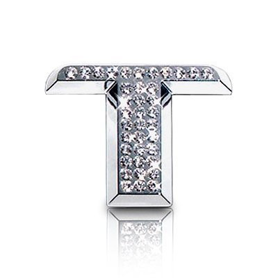 Crystallized Letter T Car Emblem - Car Beyond Store