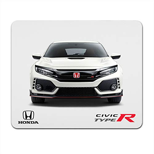 Honda Civic Type-R in White Front Look Graphic PC Mouse Pad for Gaming ...