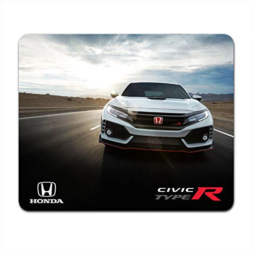 Honda Civic Type-R in White Front View Racing Graphic PC Mouse Pad for ...
