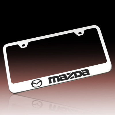 Mazda Polished Metal License Plate Frame - Car Beyond Store