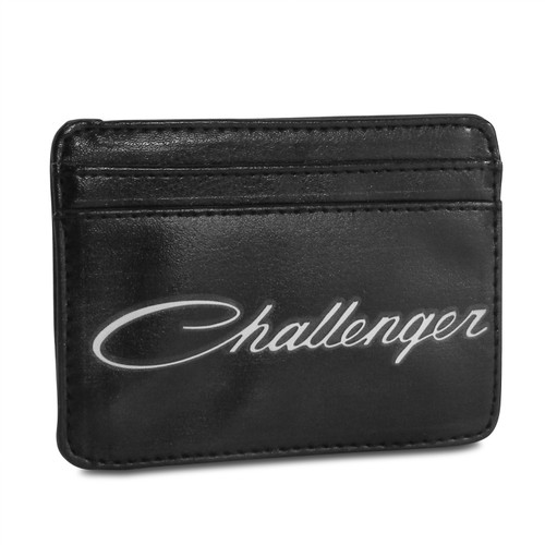 Dodge Challenger Black Synthetic Leather Credit Cards Weekend Wallet ...